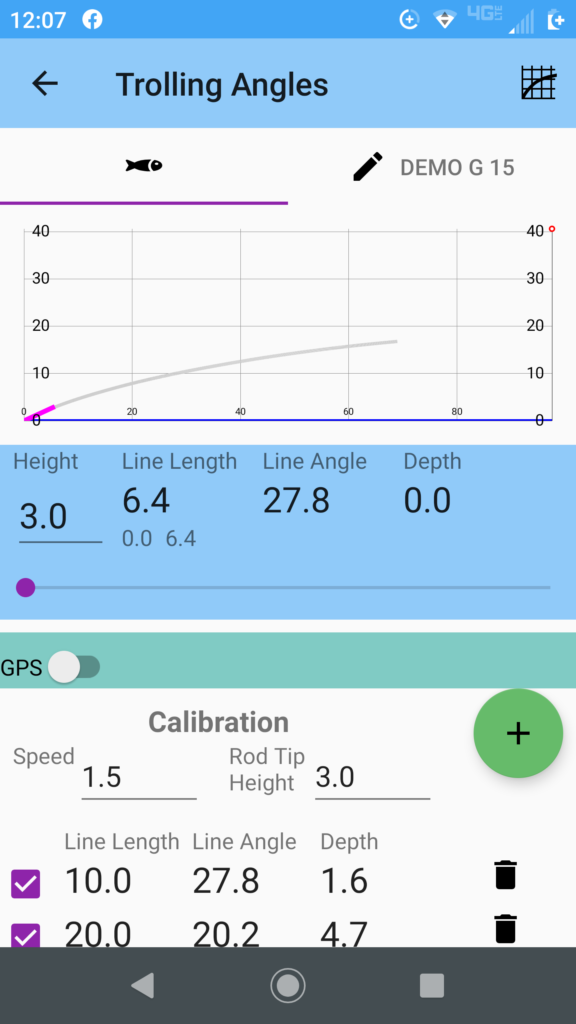 Creating and Saving a Trolling Depth Curve – Trolling Angles